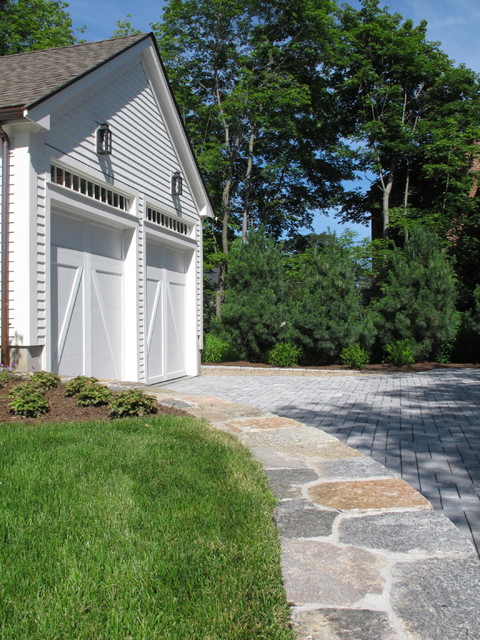 Concord Colonial - Traditional - Garage - Boston - by Nilsen Landscape ...