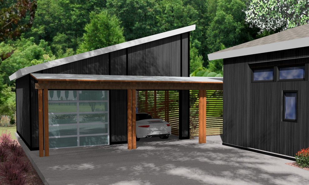 contemporary garage - Contemporary - Garage - Raleigh - by Barnett ...