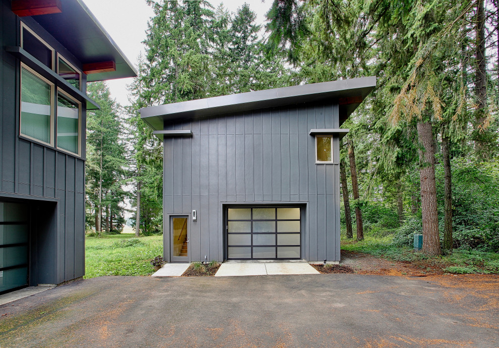 Contemporary Garage/Workspace Project - Contemporary - Garage ...