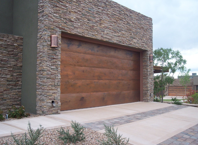 Copper Doors - Moderne - Garage - Salt Lake City - par Martin Door | Houzz