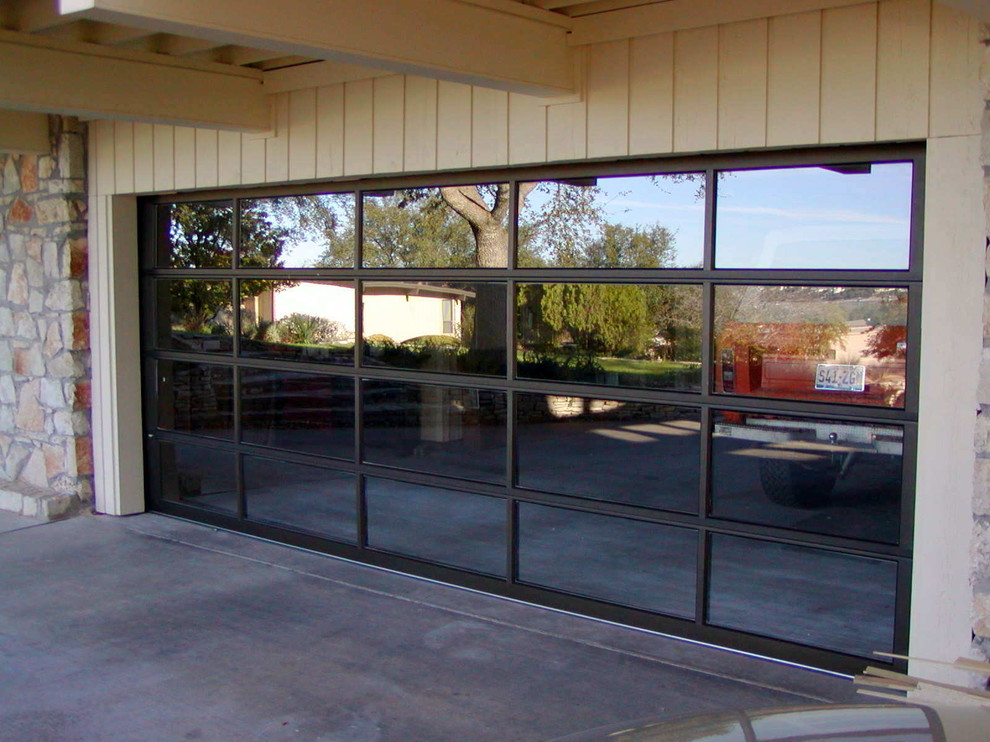 Cowart Door - Full View Garage Doors - Contemporary - Garage - Austin ...