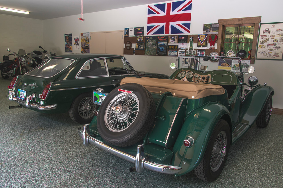 Craftsman Home with Antique Car Garage - Craftsman - Garage - Other ...