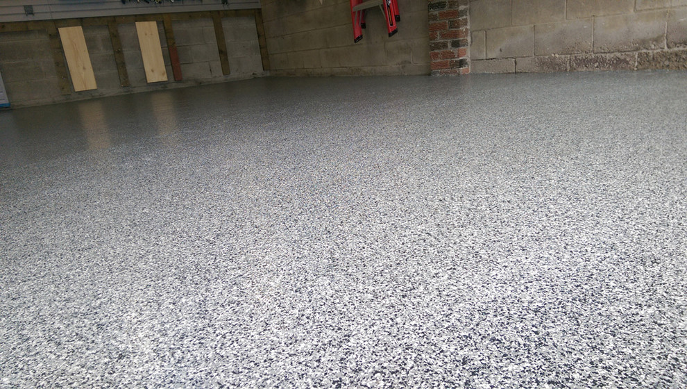 Custom epoxy garage floor - Modern - Garage - Toronto - by ResCom ...