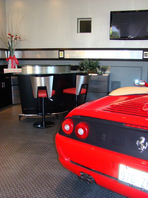 Custom Ferrari Garage - Industrial - Garage - Los Angeles - by Miccaro ...