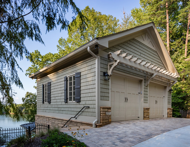 Custom Two Car Garage & Pool House - Traditional - Garage - Atlanta ...
