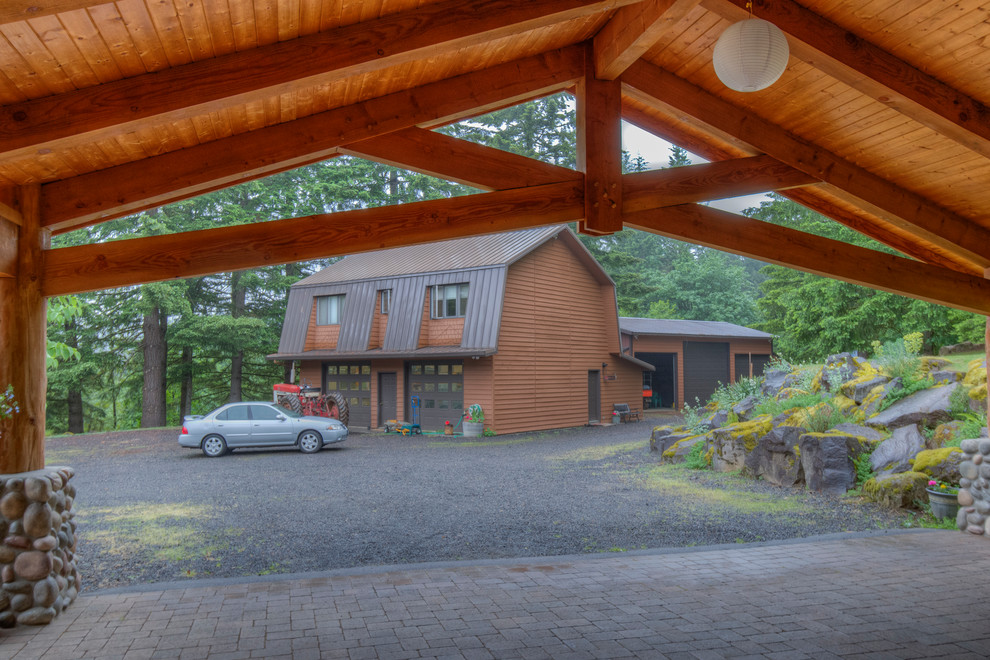 Damascus, OR Residence | Carport, Garden Art Piece & Interior Exposed ...