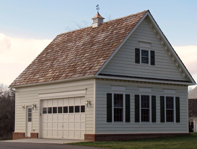 Detached garage matching main house - Traditional - Garage - DC Metro ...