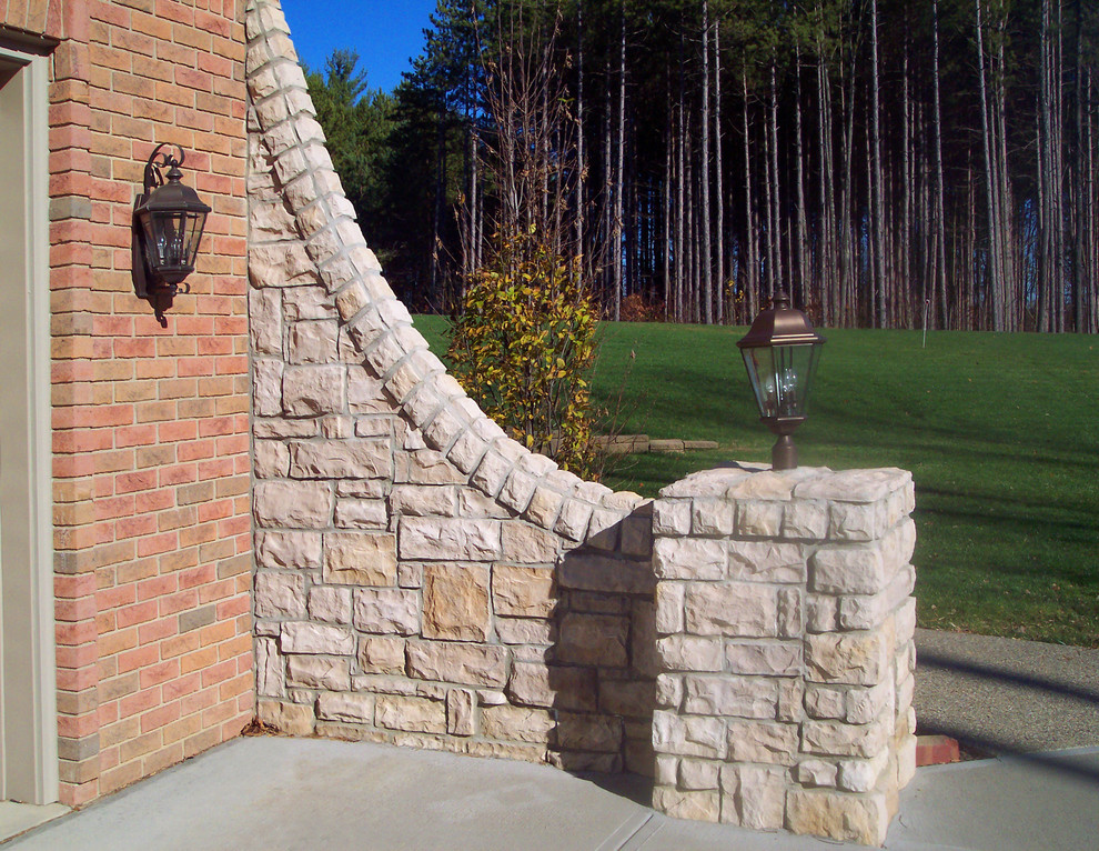 Exterior Accents Using Limestone Manufactured Stone - Craftsman ...