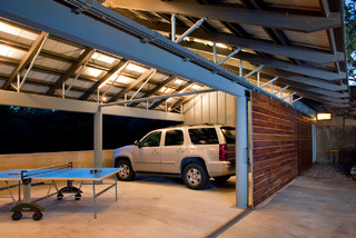 Exterior Garage - After - Industrial - Garage - Austin - by Realty ...