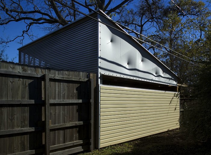 Exterior Louvers, Taut Canvas, Wood Siding - Craftsman - Garage ...