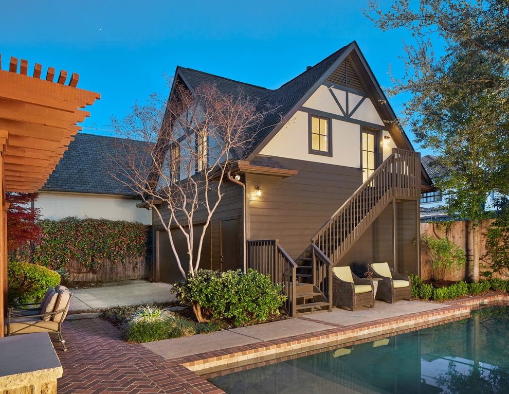 Exterior View of new Garage Office - Traditional - Garage - Dallas - by ...