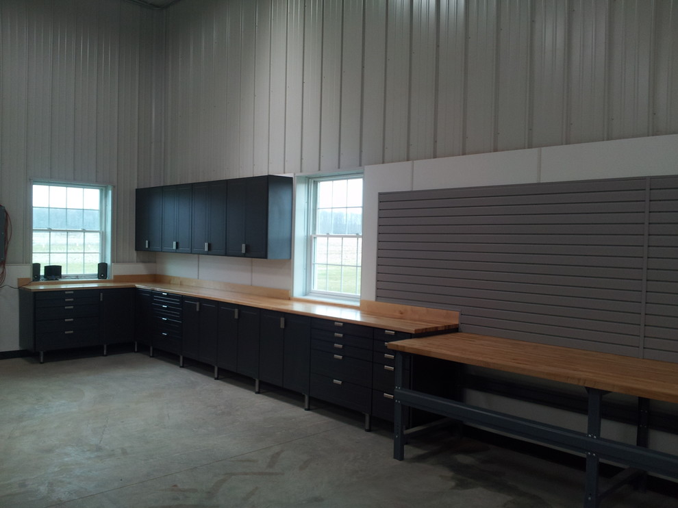 Extra large cabinet design-farm workshop - Traditional - Garage ...