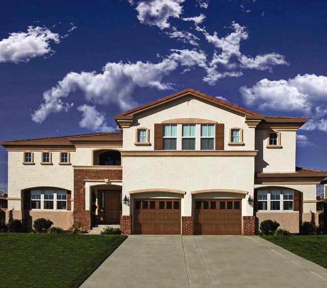 Faux wood - Fiberglass Exterior Garage Doors - Garage - Dallas - by ...