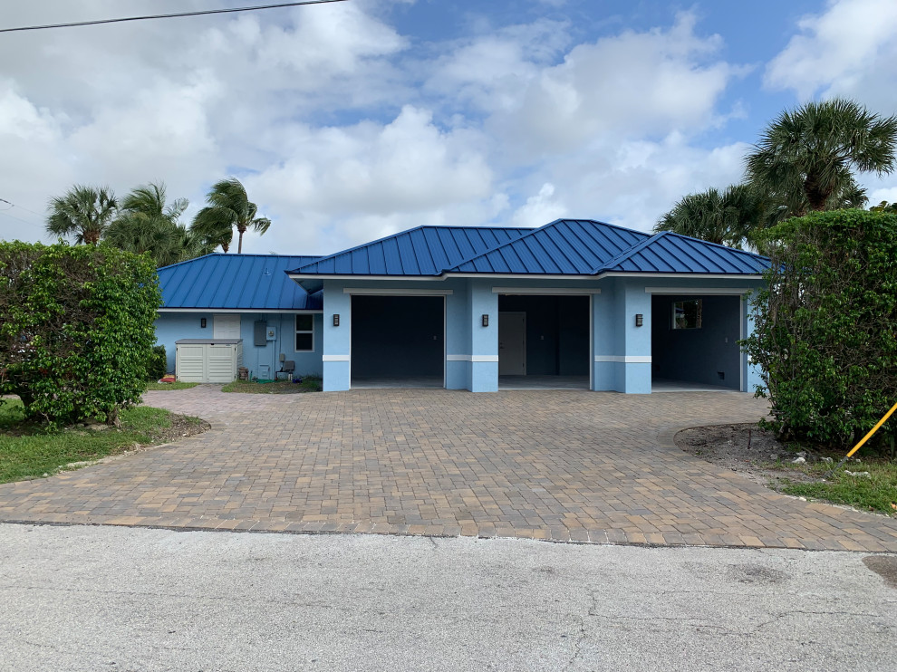 Front Elevation - Beach Style - Garage - Miami - by East Coast ...
