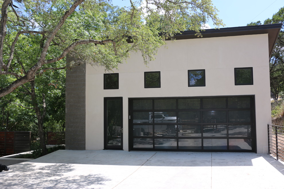 Full-view overhead garage doors - Contemporary - Garage - Austin - by ...