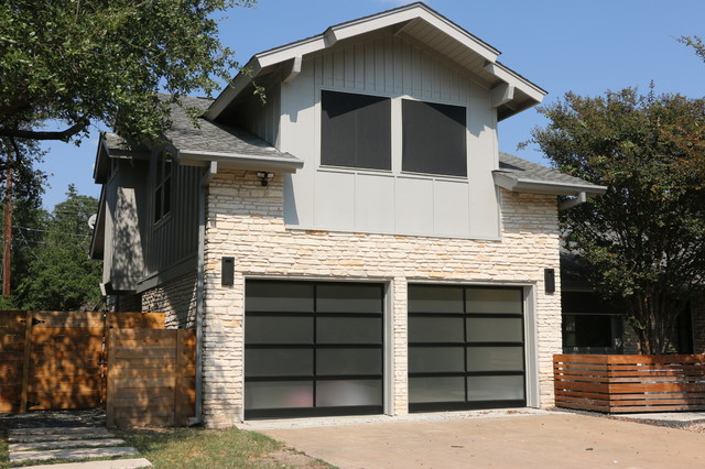 Full-view overhead garage doors - Contemporary - Garage - Austin - by ...