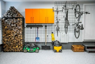 Garage cabinets and organisation grid - Modern - Garage - Montreal - by ...