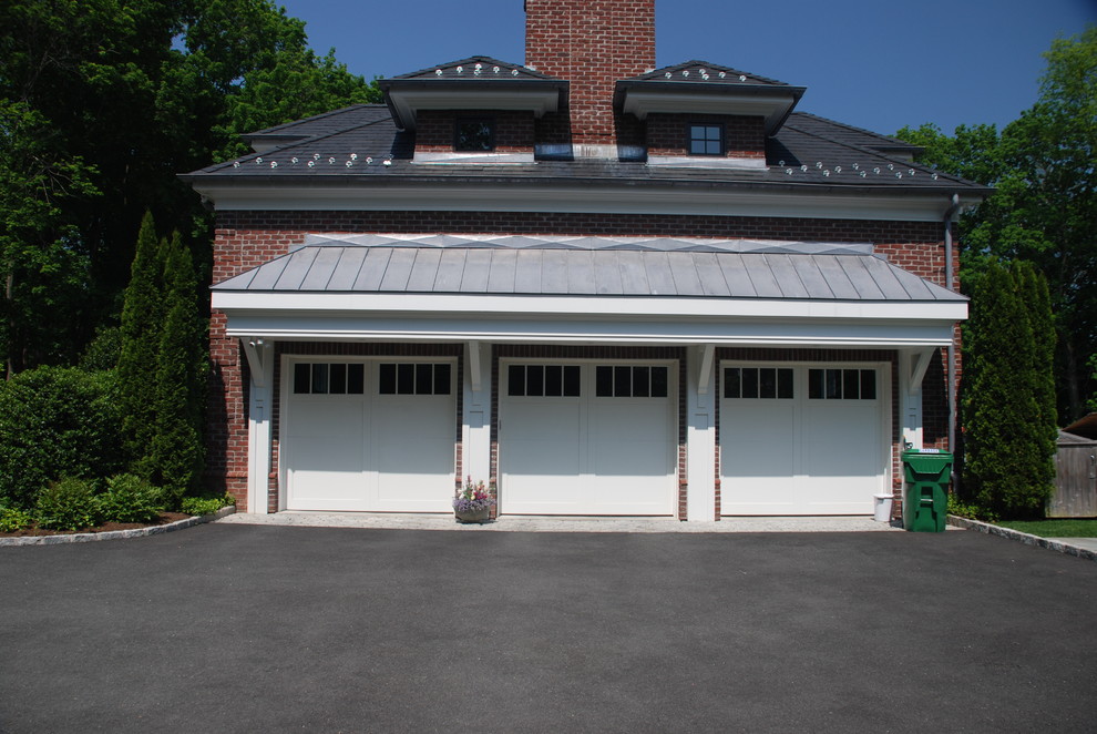 Garage elevation - Traditional - Garage - Other - by DeMotte Architects ...