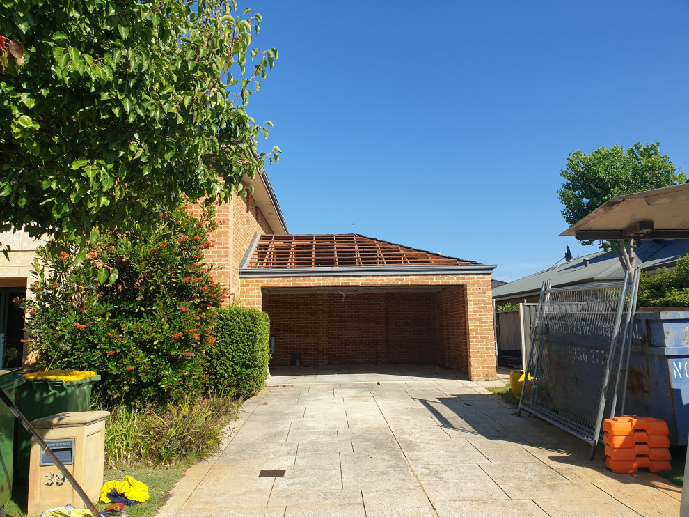 Garage Extension - during - Traditional - Garage - Perth - by Mayor ...