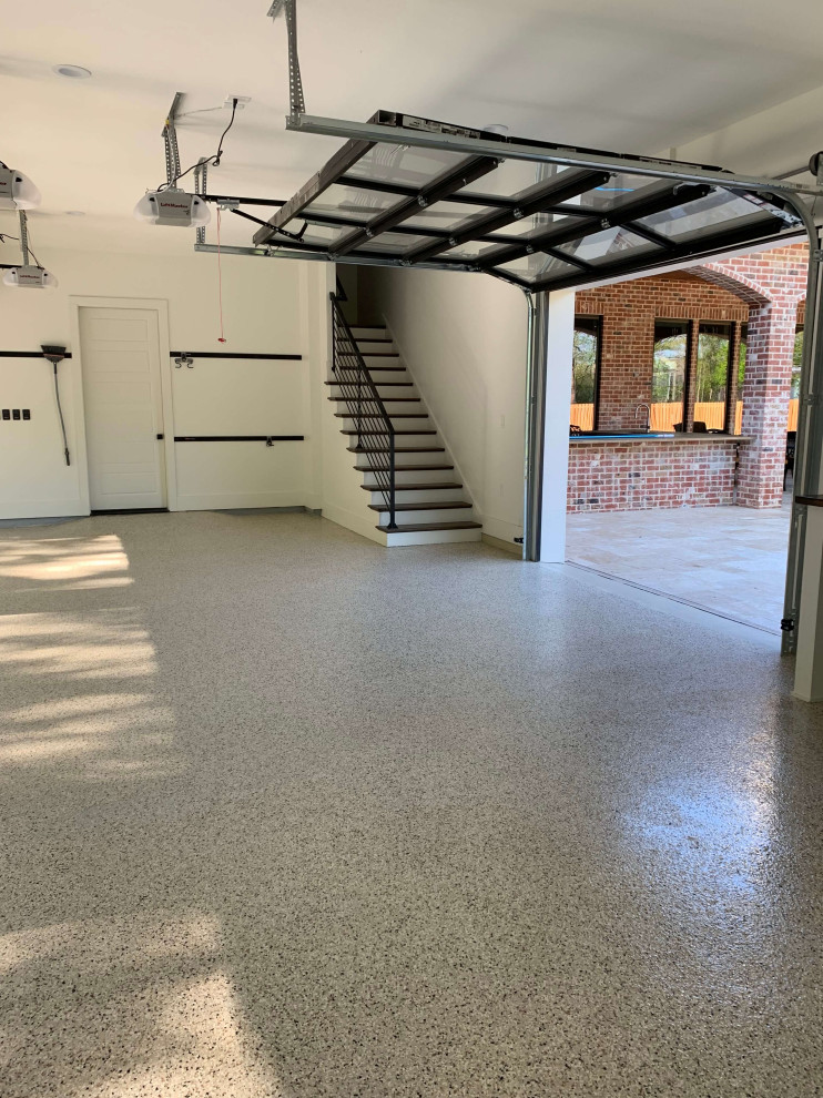 Garage Flake Flooring - Modern - Garage - New Orleans - by R&J Custom ...