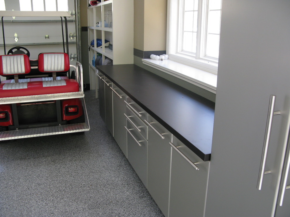 Garage makeover - Contemporary - Garage - Other - by Custom Storage ...