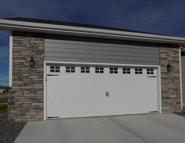 Gray and White Combine to Make a Striking Statement - Garage - Other ...