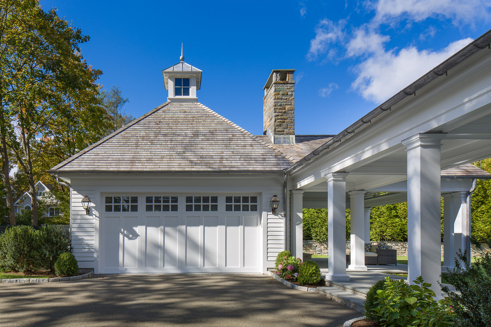 Greenwich Colonial - Traditional - Garage - New York - by Mockler ...