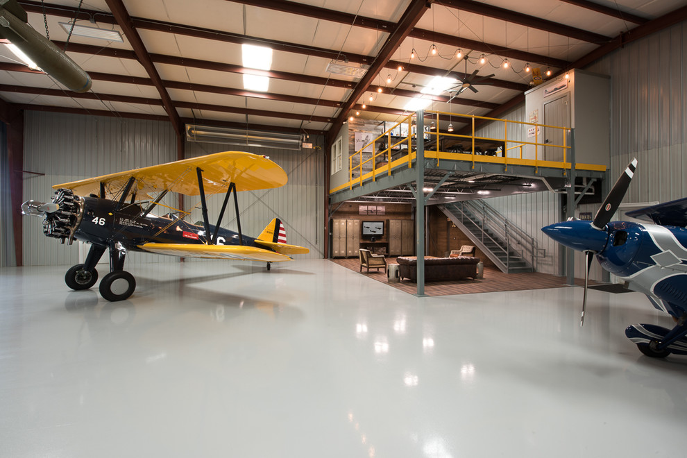 Hangar - Industrial - Garage - Charlotte - by Lauren Nicole Designs | Houzz