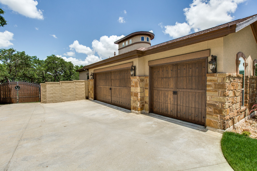 Hill-Country Tuscan (modified) - Mediterranean - Garage - Austin - by ...