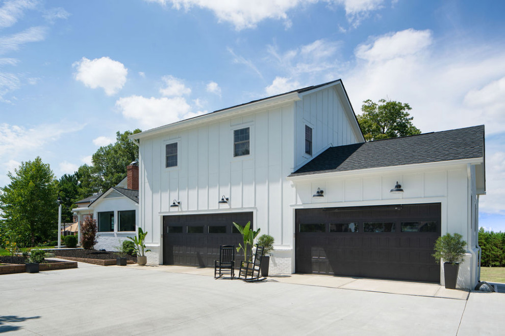 Historic Home Addition and Renovation - Transitional - Garage ...