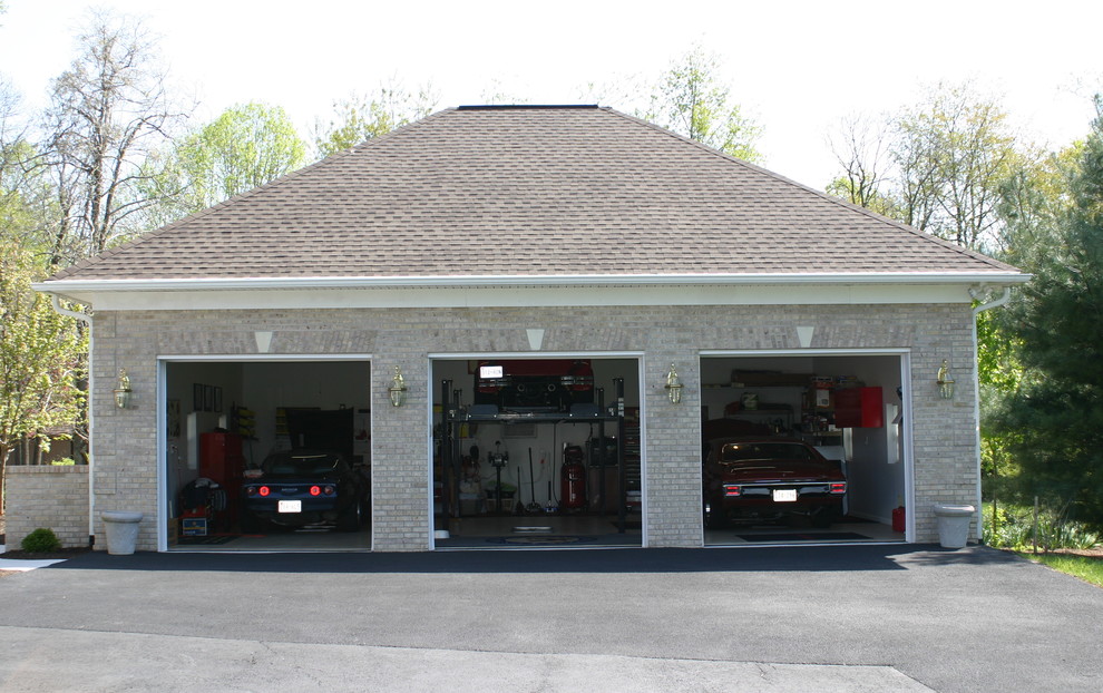 Home Car Garage with Lift - Traditional - Garage - Baltimore - by Sheds ...