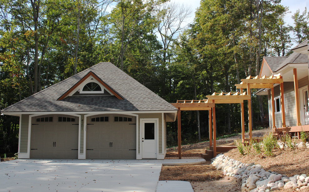 Lake Michigan Mission Style - Traditional - Garage - Other - by ...
