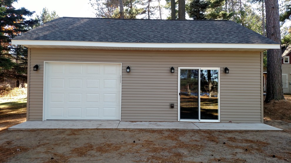 Lakeside Garage - Traditional - Garage - Other - by Monk Construction ...