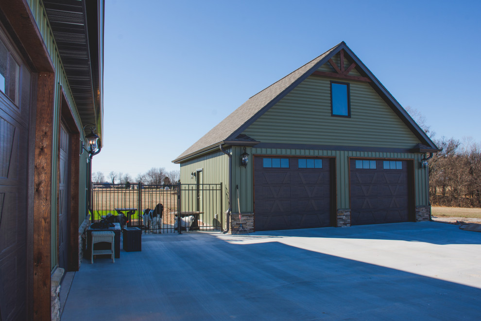 Lay modern detailed home-Exterior - Modern - Garage - Other - by ...