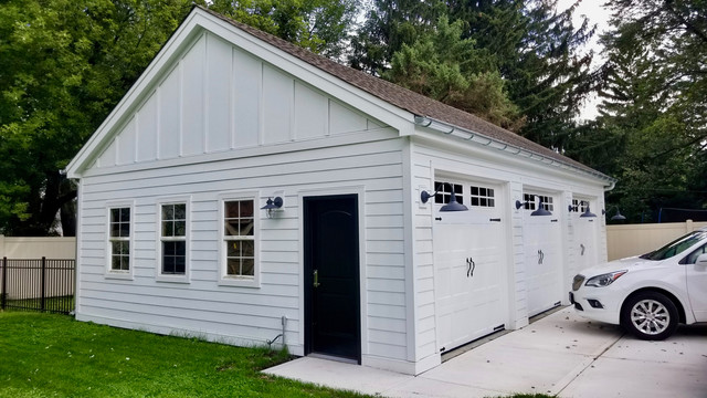 Lombard, IL, James Hardie Siding - Modern - Garage - Chicago - by ...