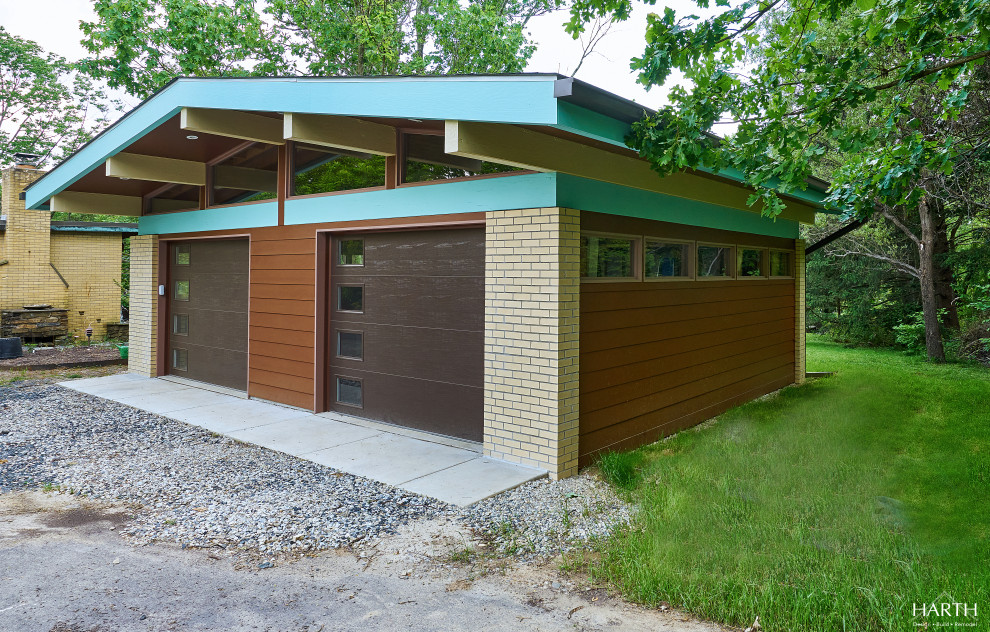 Lower Gwynedd Garage - Midcentury - Garage - Philadelphia - by Harth ...