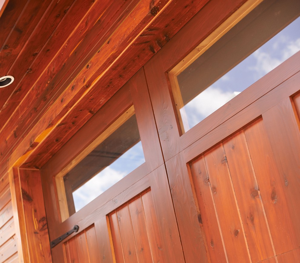 Matching Garage Door & Siding - Farmhouse - Garage - Other - by PPG ...