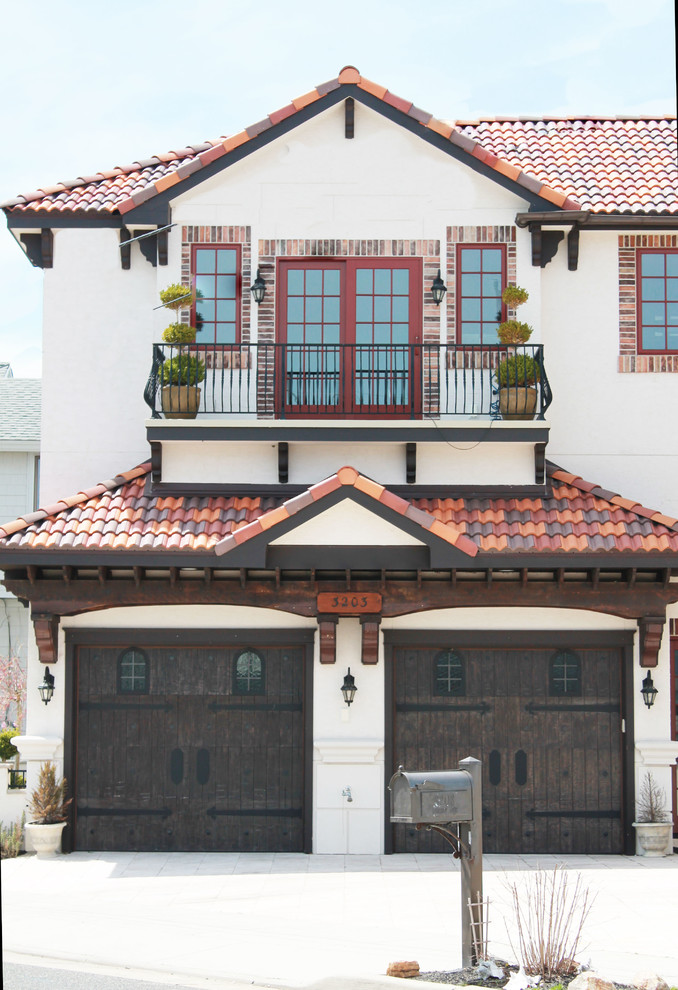 Mediterranean style beach house - Mediterranean - Garage - Philadelphia ...