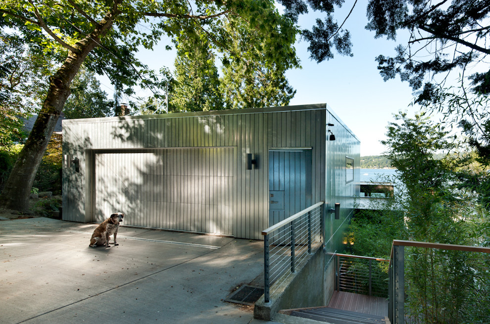 Mid Century Modern on Lake Samammish - Modern - Garage - Seattle - by ...