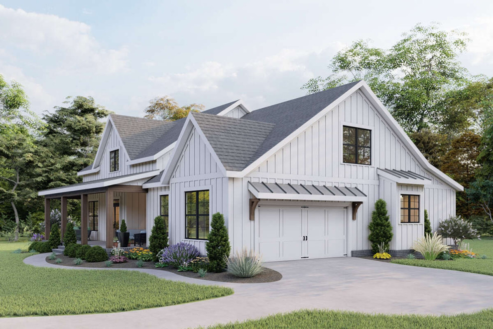 Modern Farmhouse Plan 009-00294 (Exclusive) - Farmhouse - Garage ...