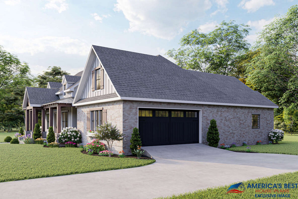 Modern Farmhouse Plan 4534-00035 - Farmhouse - Garage - Atlanta - by ...