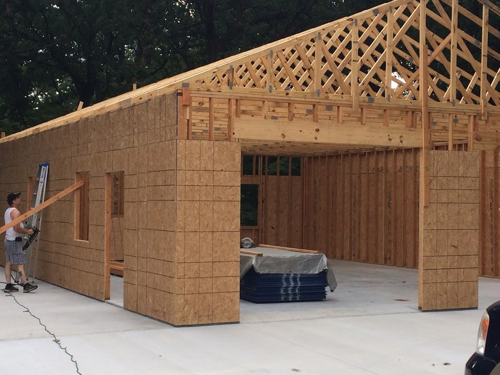 New Man Cave Construction in Oklahoma - 30 x 40 Shop with 10 ft ...