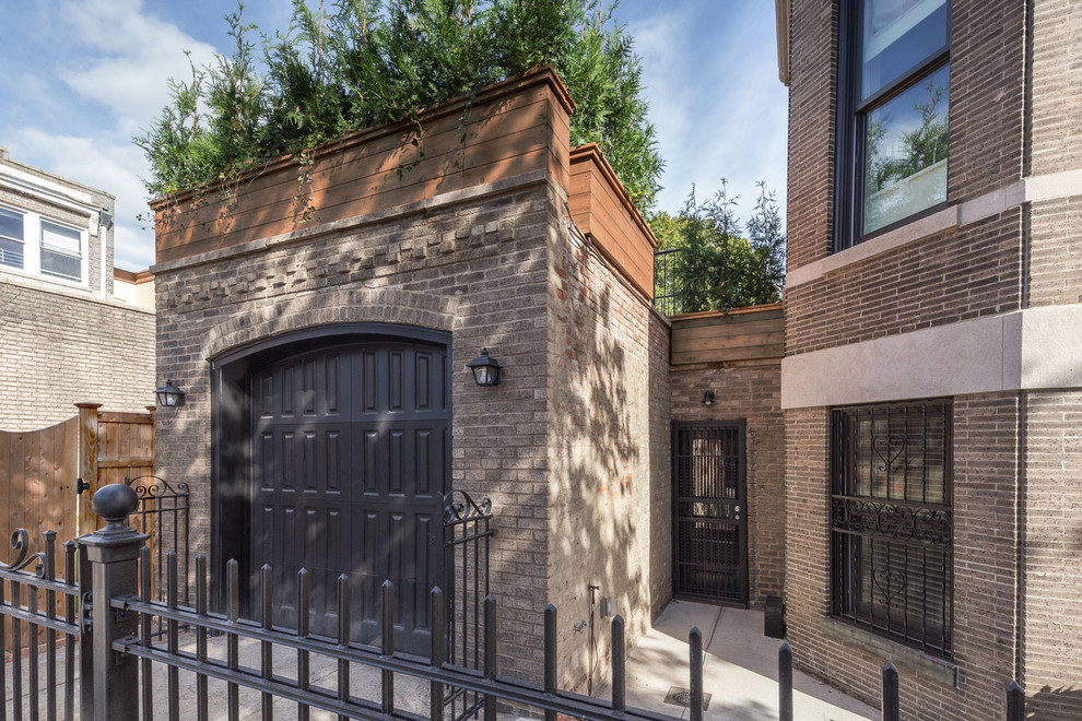 Prospect-Lefferts Gardens Townhouse Garage - Transitional - Garage ...