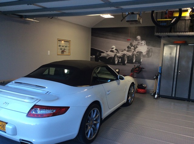 Race Car Garage Mural - Contemporary - Garage - New York - by Totally ...