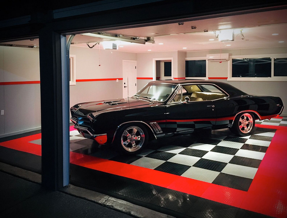 RaceDeck Garage Floor - Hotrod Home Garage design - Garage - San Diego ...