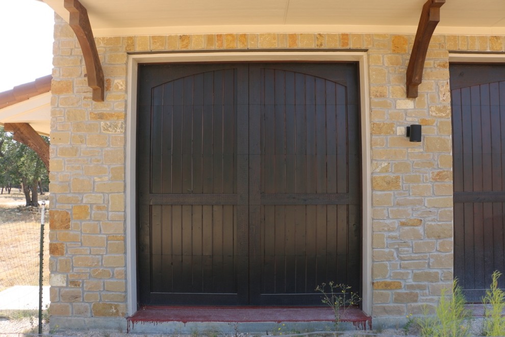 Real Wood Garage Door with HighLift in Lago Vista, Texas - Rustic ...