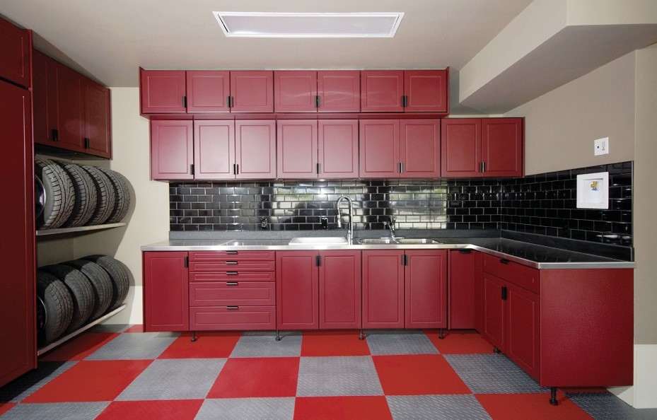 Red Garage Storage Cabinets - Garage - Other - by Rocky Mountain Garage ...