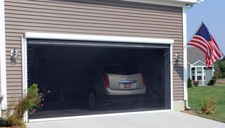 Retractable Screens for Your Garage Door - Traditional - Garage - Other ...