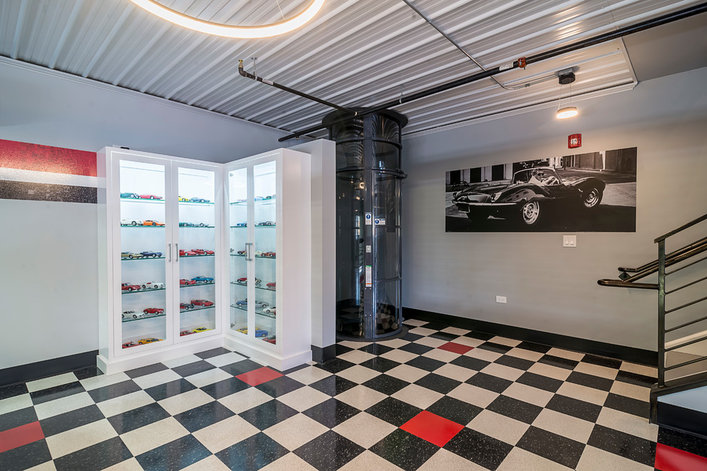 Retro Custom Garage - Industrial - Garage - Chicago - by Charleston ...