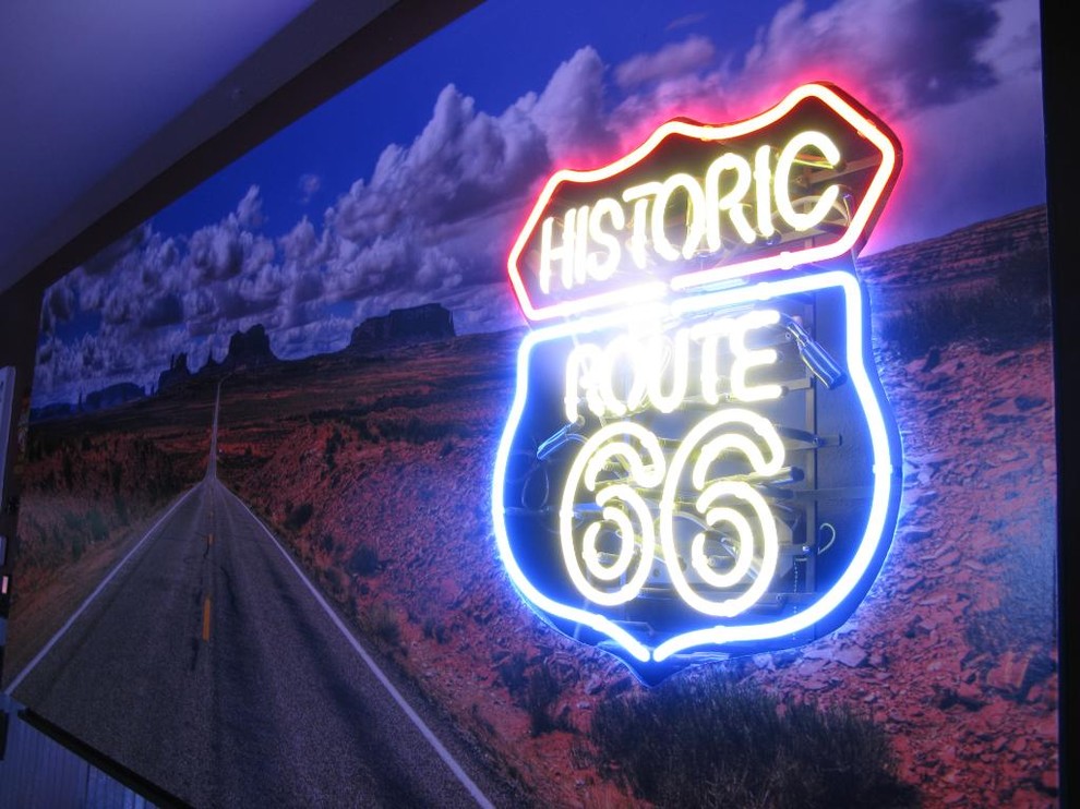 Route 66 Garage - Traditional - Garage - Birmingham - by Custom Storage ...